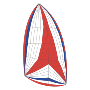 Asimmetrico spinnaker tricolore standard icon | iSpinnakers Italia